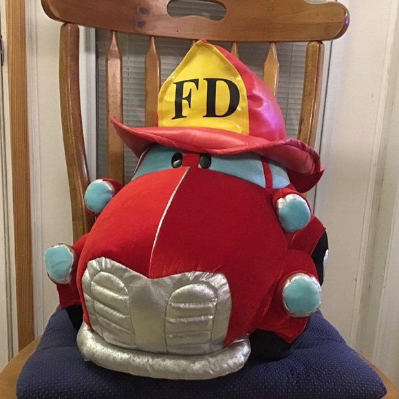 Toys | Classic Toy Co 203 Plush Toy Fire Department Firetruck Red 14 ...